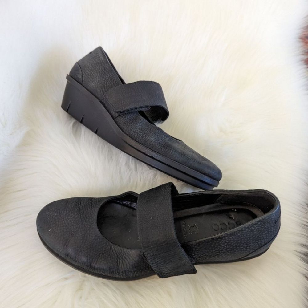 Ecco Skyler Mary Jane Back Leather Wedge Heel Mary Ja… - Gem
